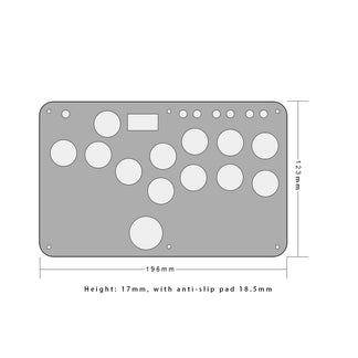 Mini HitBox SallyBox LED Light SOCD Fighting Stick Controller WASD Mix ...