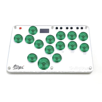 Mini HitBox SallyBox Plus with Gamerfinger Caps LED Light Fighting Con ...