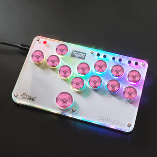 Mini HitBox SallyBox LED Light SOCD Fighting Stick Controller WASD Mix ...