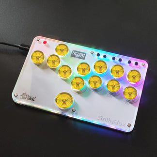 Mini HitBox SallyBox LED Light SOCD Fighting Stick Controller WASD Mix ...
